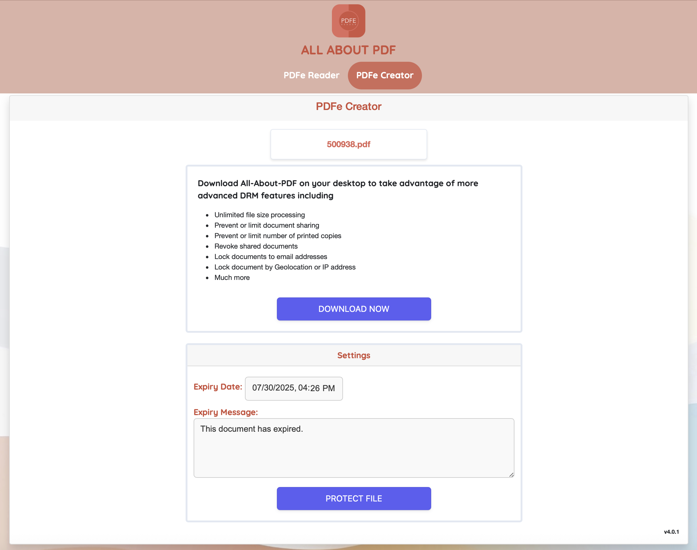 Just Launched: DRM Protection of PDF Files in Your Browser - For Free — All About PDF - Your PDF ...